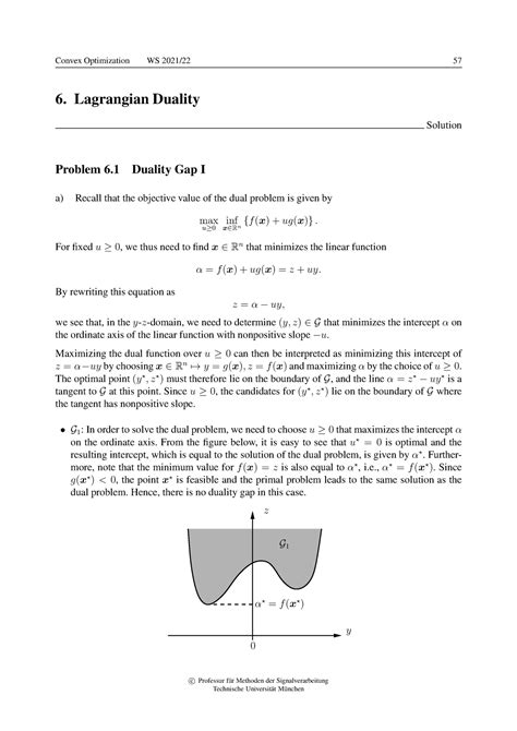problem 6 solution 6 lagrangian duality solution problem 6 duality