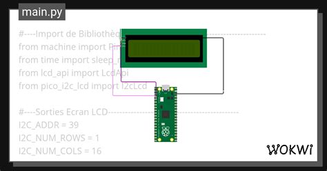 Ecran LCD Wokwi ESP STM Arduino Simulator