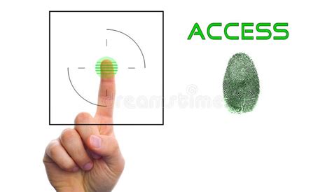 Fingerprint Scan Provides Security Access Stock Image Image Of Digits Finger 91403913