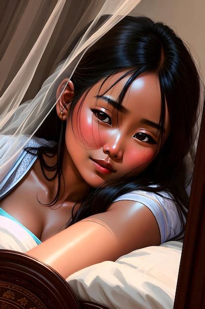 Premium Ai Image Burma Sexy Woman In Bed Ai Generative