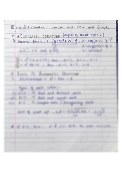 SOLUTION Basic Mathematics Quadratic Equations Studypool