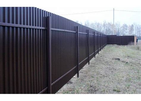 Забор из профнастила 0.35 мм. (H=2 м)