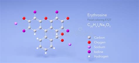Estructuras Moleculares De La Molécula Eritrosina Colorante Alimentario