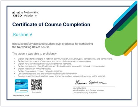 roshne v on linkedin networking certification alwayslearning