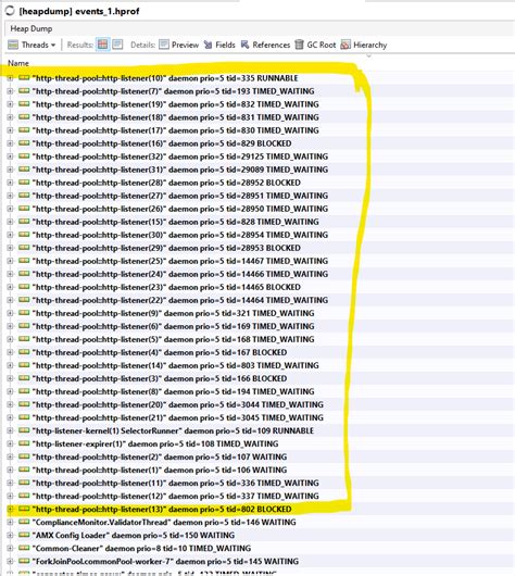 ability to show only running or sleeping or waiting threads · issue
