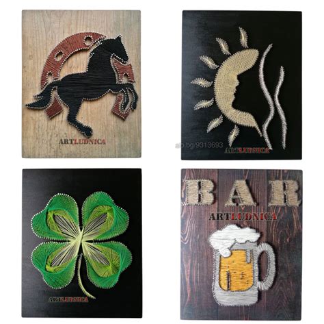 Изкуство с пирони и конци Друго ръчна изработка Ръчно изработени