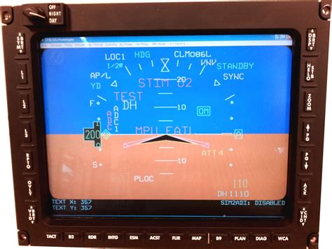 simulation military commercial multichip display mdi