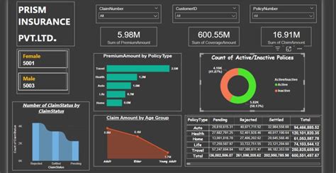 Danda Atchuth Kumar Reddy On Linkedin Insuarnce Project Created Using Power Bi Lnkd