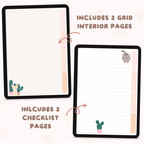 Canva Notebook Template Digital Hyperlinked Notebook Etsy