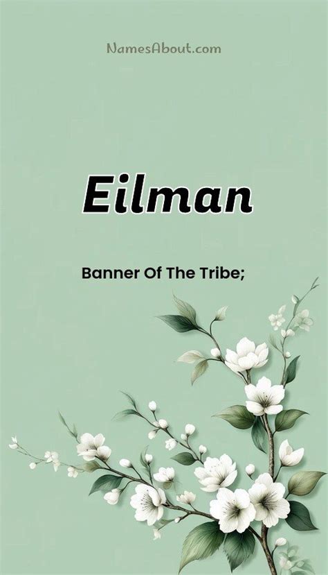 Eilman Name Meaning And Origins Nicknames Sibling Ideas