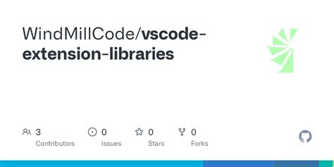 github windmillcode vscode extension libraries