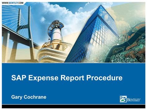 Sap Expense Reporting