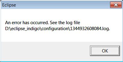 Android Why Eclipse Couldn T Be Launched It Shows Error Log In Configuration Stack Overflow