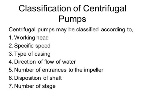 Classification Of Pumps Types Of Pumps And Their Working Principles