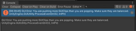 Getting A GUI Error In Unity 2019 4 Every Time I Create A New Script Or Open A Project For The