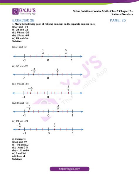Selina Solutions Concise Maths Class Chapter Rational Numbers Exercise B Free PDF