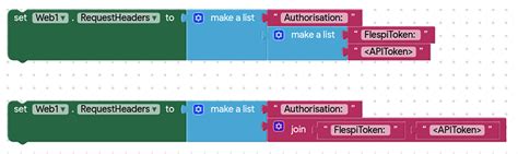 get with headerrequest authentification mit app inventor help