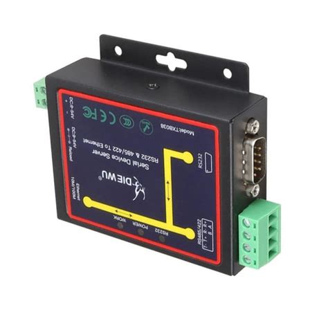 diewu rj45 to rs232 rs485 rs422 산업용 남성용 변환기 tcp udp 직렬 rs232 rs485 이더넷
