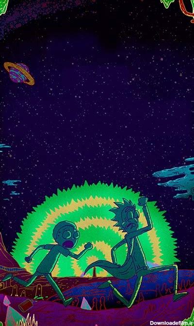 دانلود عکس پس زمینه کامپیوتر ریک و مورتی