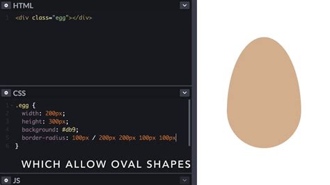Drawing An Oval In Css Youtube