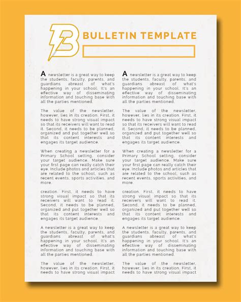 10 Printable Bulletin Template Photoshop Room
