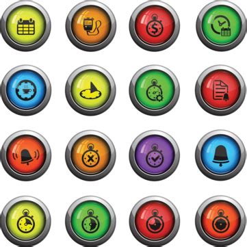 Clock Icons Vector Hour Collection Vector Vector Hour Collection PNG And Vector With