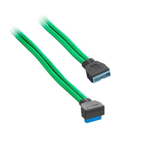 CableMod ModFlex Right Angle Internal USB Cm Green CableMod