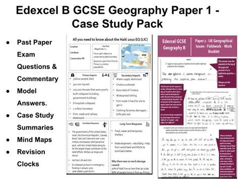 Edexcel B GCSE Geography Paper Case Study Notes And Exam Questions Teaching Resources