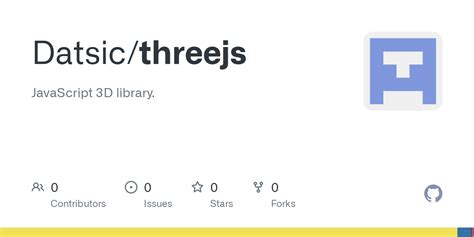 Github Datsicthreejs Javascript 3d Library