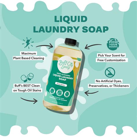 Commando Liquid Laundry Soap Buff City Soap