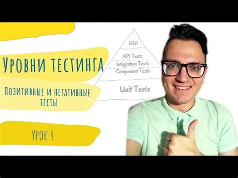Тестировщик с нуля Урок 4 Уровни тестирования Позитивность тестов
