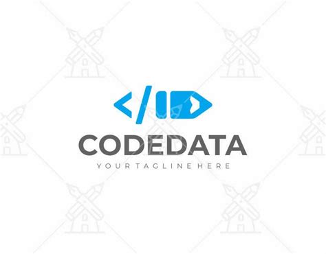 Developing Code Logo Design Software Source Code Vector Design Programming Code With Pencil