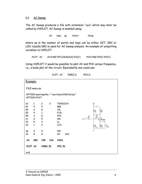 A Tutorial Onhspice Pdf A Tutorial Onhspice Pdf
