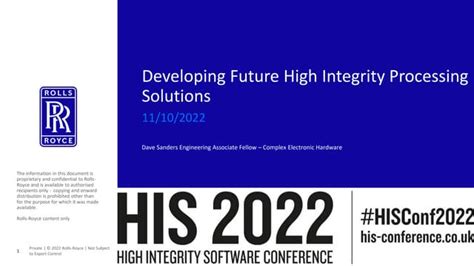 Developing Future High Integrity Processing Solutions Pdf