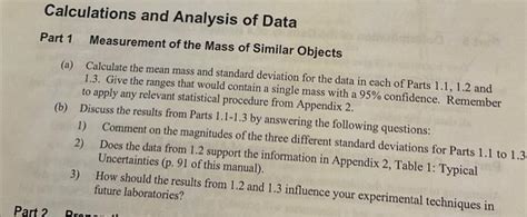 Able 12 Mass Of The Same Object Five Times On One