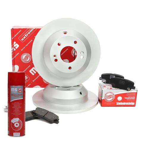 201101700p Master Sport 201101700 Kit De Discos De Freno Y Pastillas Eje Trasero Macizo Chapa