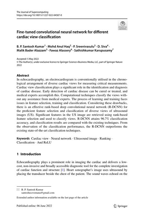 Pdf Fine Tuned Convolutional Neural Network For Different Cardiac