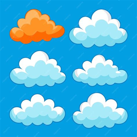 Premium Vector Clouds Collection Vector
