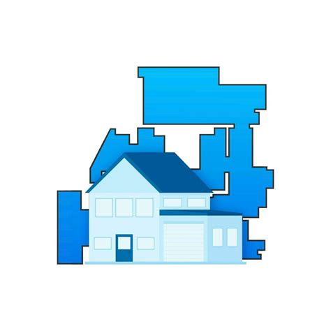 House Architectural Plan Building Plan Vector Stock Illustration