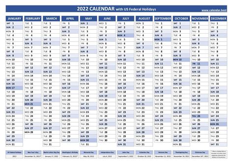 Printable Yearly Calendar With Holidays Free Printable Calendar Pages