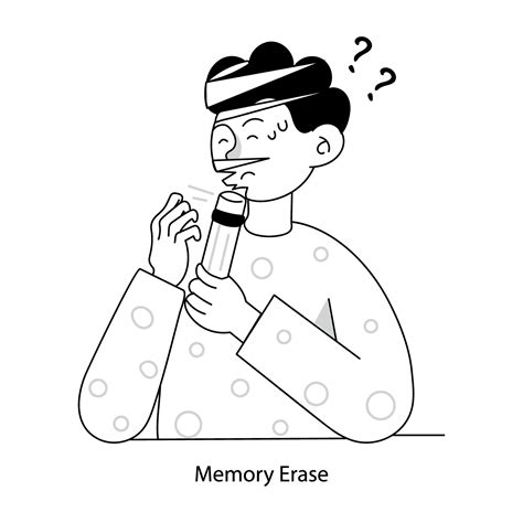 Memory Erase Mini Illustration In Hand Drawn Style 47297319 Vector Art At Vecteezy