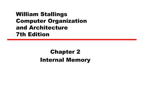 Internal Memory Fit Ned University Of En Ppt