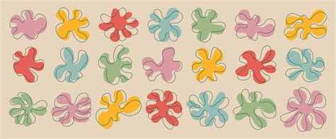 Organic Amoeba Drop Shape Set Abstract Liquid Drop Modern Vector Illustration 29132348 Vector