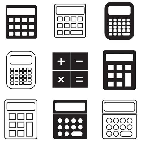 Calculator Icon Vector Vector Art At Vecteezy