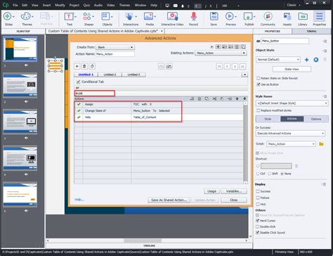 How To Customize Table Of Contents In Adobe Captivate 2019