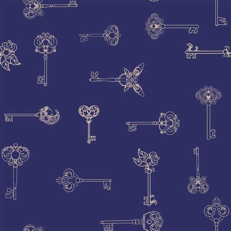 Premium Vector Keys Seamless Pattern In Doodle Style Hand Drawn Illustration