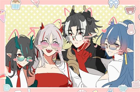 Dusk Nian Chongyue And Ling Arknights Drawn By Jiaozixu Danbooru