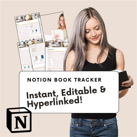 Notion Book Tracker Template Reading Journal Notion Template Book Tracker Notion Dashboard For