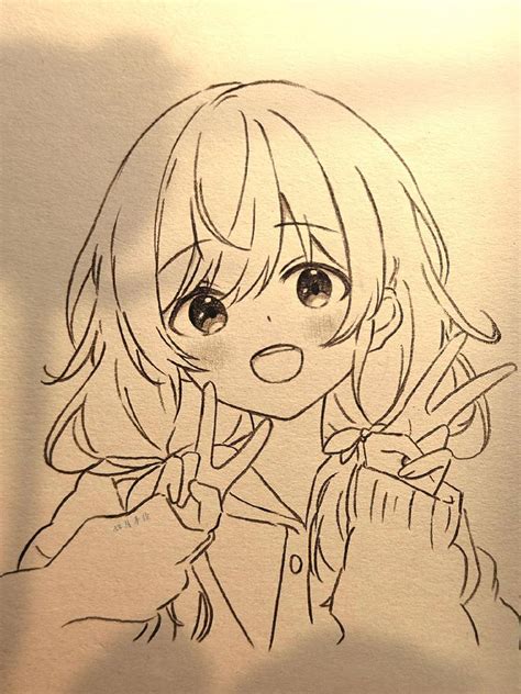 怎么画好看的人物简笔画女生怎么画（漂亮20张） 简笔画图片大全