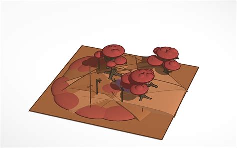 3d Design Инопланетный лесок Tinkercad